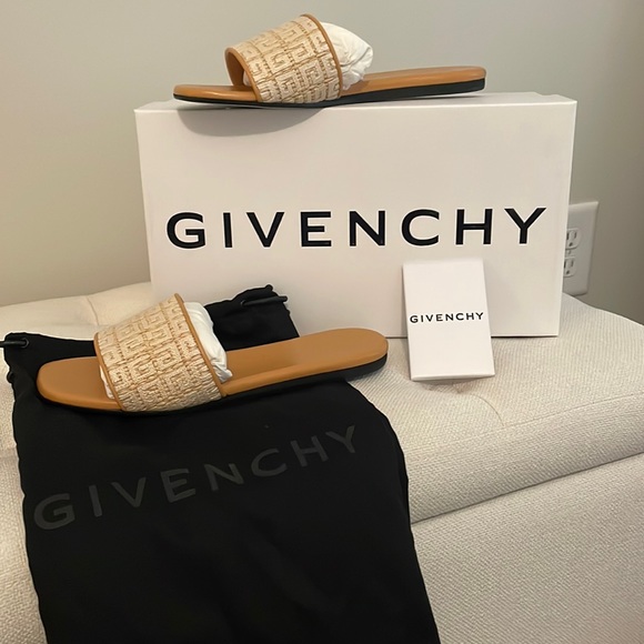 Givenchy | Shoes | Givenchy 4g Raffia Sandals | Poshmark